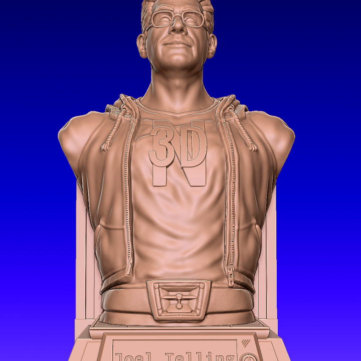 3D Printable 3D Printing Nerd - Joel Telling bust by Jan Šístek