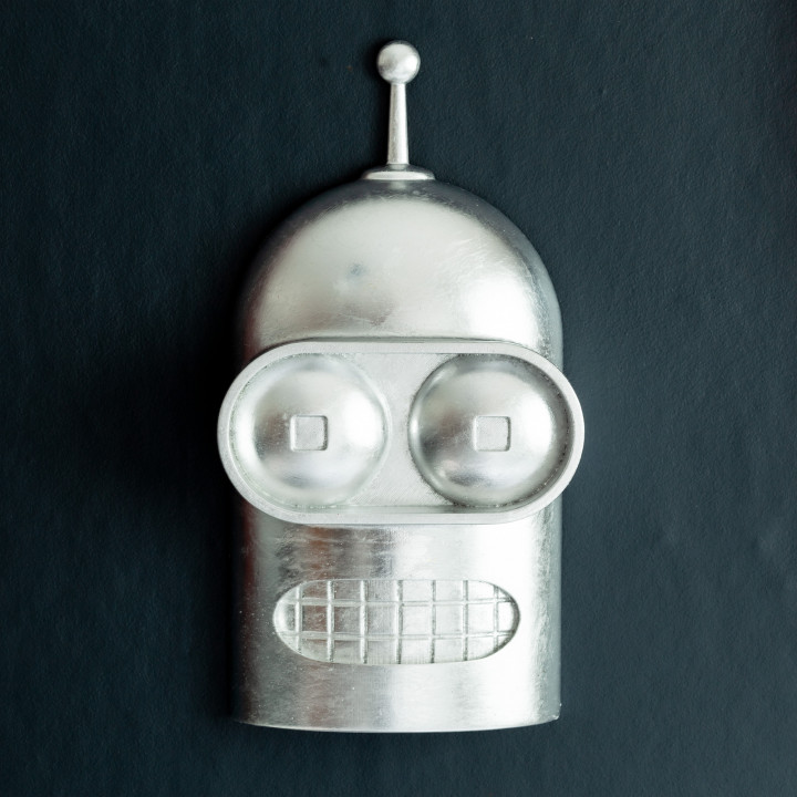 3D Printable Bender Wall Piece (Mask) by Lauri J