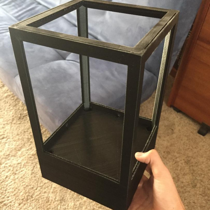 3D Printable LED Strip Light Paper Lamp by Garrett Schnack