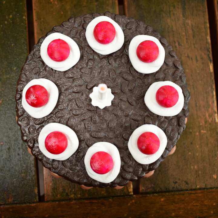 3D Printable Portal Cake by Tanya Wiesner