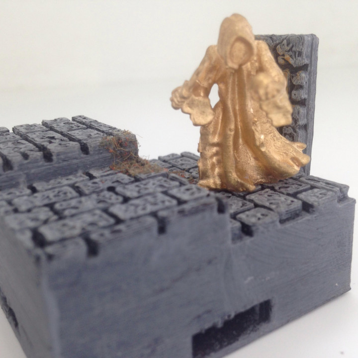 3D Printable Necromancer Miniature (28mm) by Juhász Gergely