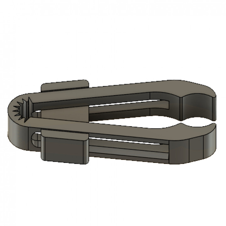 3D Printable Sliding Clip Clamp by Devan Metz