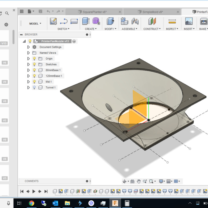 3D Printable Flashforge Dreamer Fan Upgrade by Johannes Renner