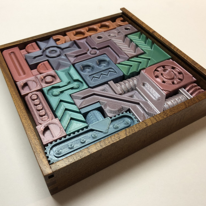 3D Printable Robot Blocks Volume 1 by Jacob Surovsky