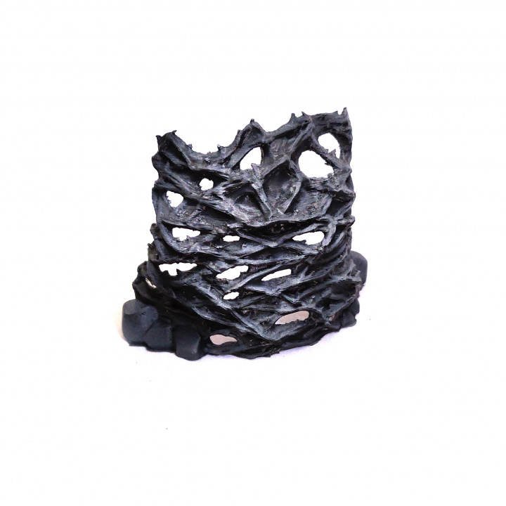 3D Printable Magic Spell : Wall of Thorned branches by Meian