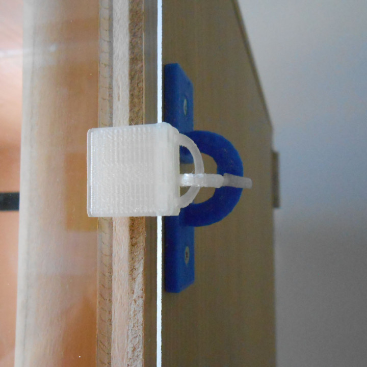 3D Printable Acrylic Door Latch by Sandra James