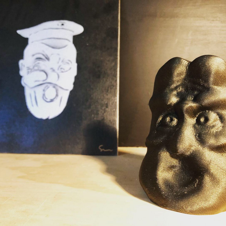 3D Printable Paradox Face by Jacob Surovsky