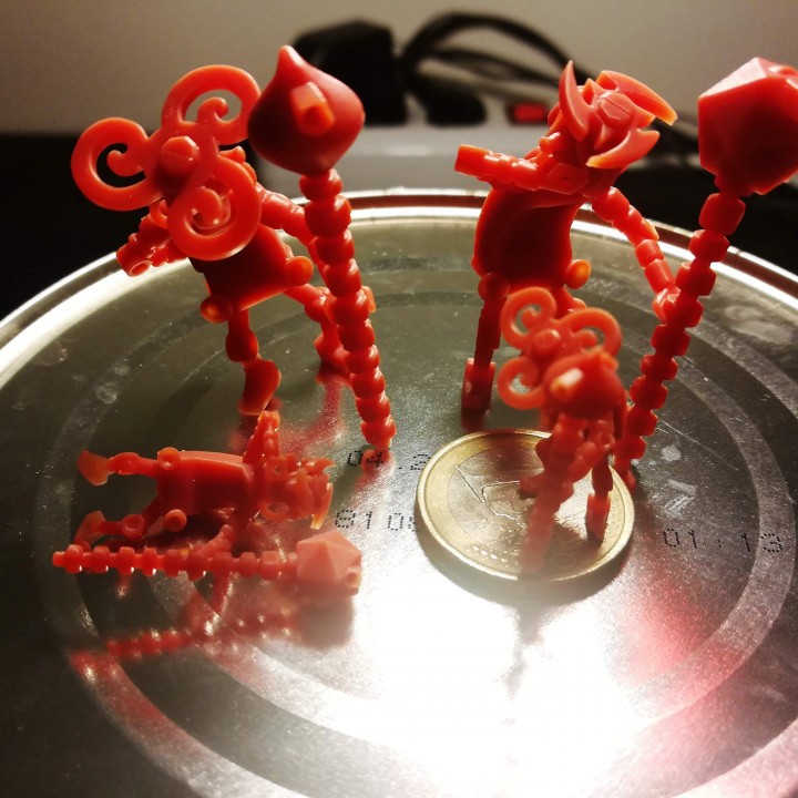 3D Printable Neutral Wizard Robot Vintage scale 1/56 28mm Set 3/? by ...