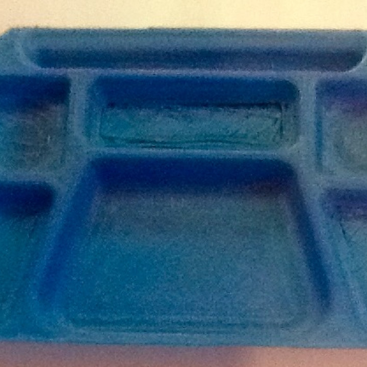 3D Printable lunch tray model by adelaide