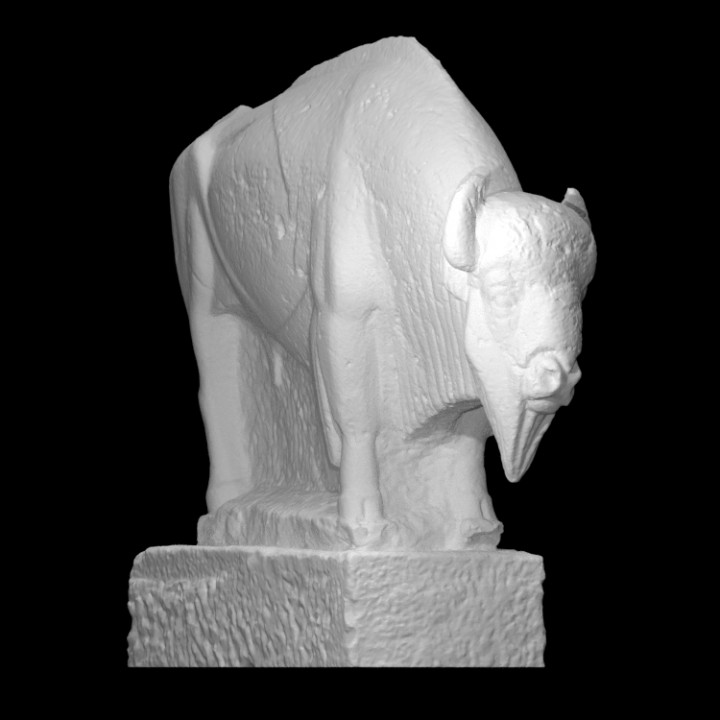 3D Printable Stone bison (Santillana del Mar, Cantabria, Spain) by ...