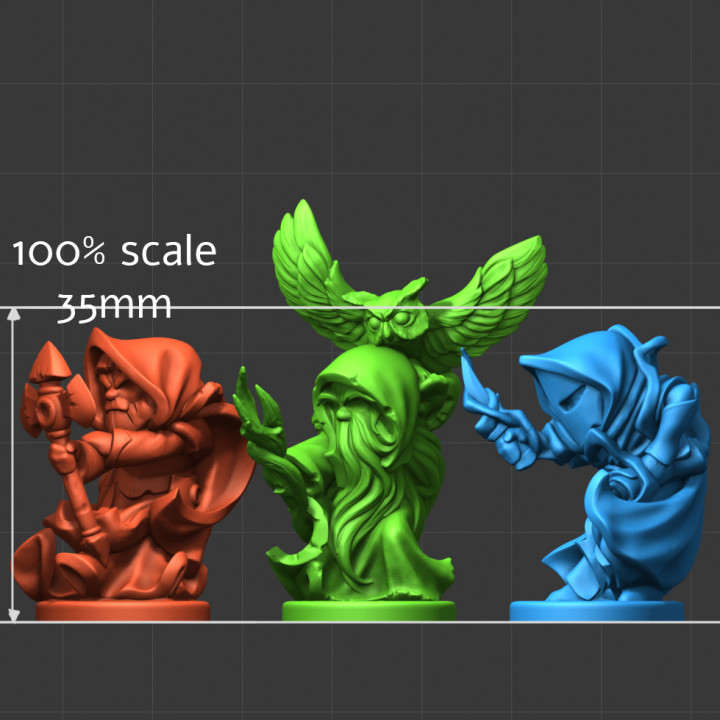 3D Printable RPG Heroes! Set_03 by Arminas Didziokas