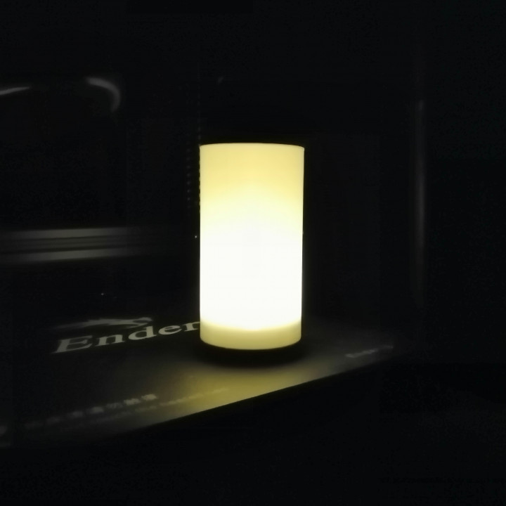 3D Printable Cylindrical Mood Light / Night Lamp by PRINT IT