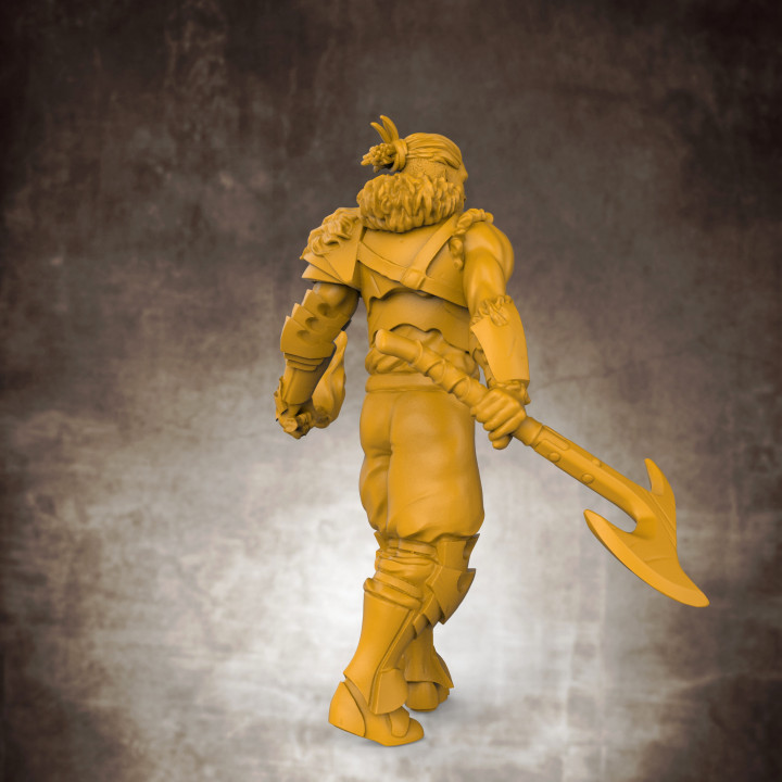 3D Printable RPG Fighter - Multipart with build options (32mm scale) by ...