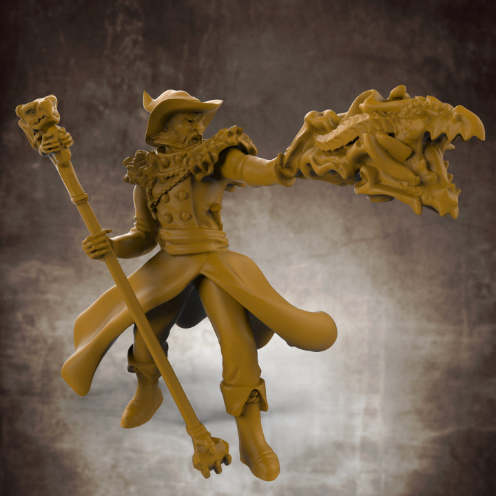 3D Printable RPG Wizard- Multipart with build options (32mm scale) by ...