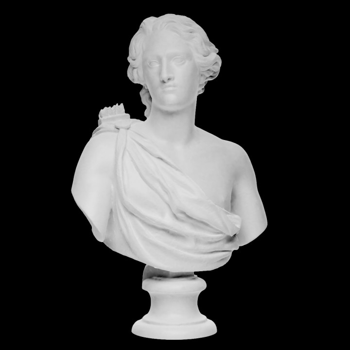 3D Printable Bust of Apollo by Lewis Coombes
