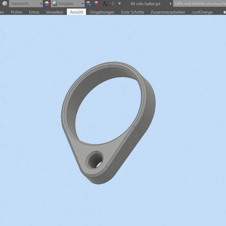 3D Printable Third hand 40mm pipe mount by RDAchs