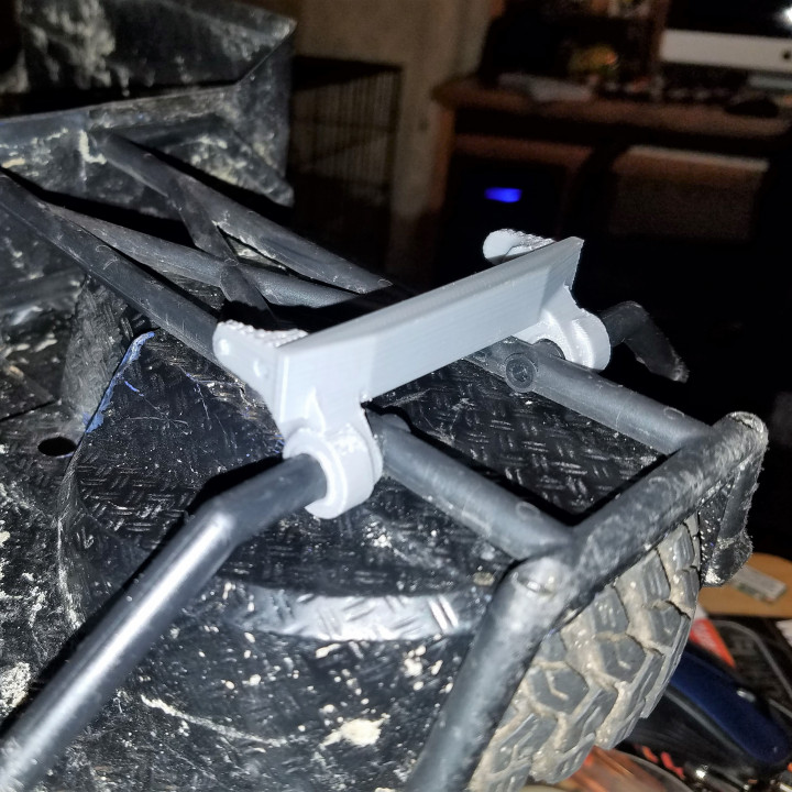 3D Printable SCX10 / SCX10-II Honcho Rear Cage Hinge Mount by Jeffrey ...