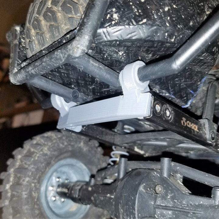 3D Printable SCX10 / SCX10-II Honcho Rear Cage Hinge Mount by Jeffrey ...