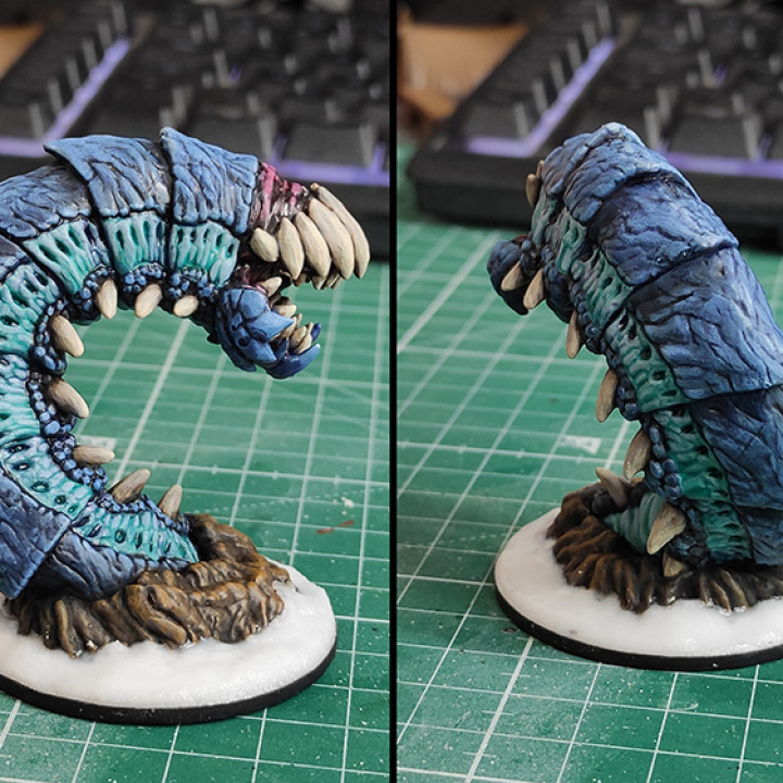 3D Print of Purple Worm by LeSynode
