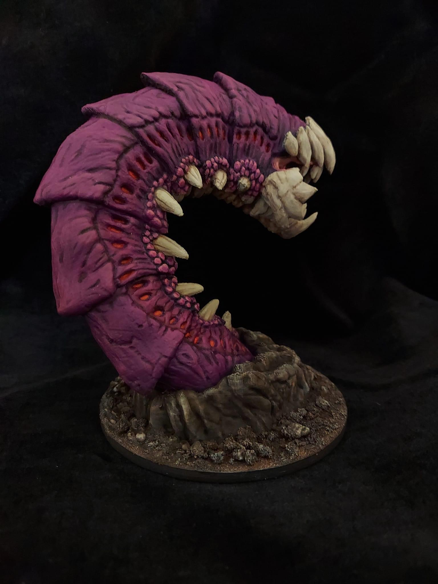 3D Print of Purple Worm by IsauraS