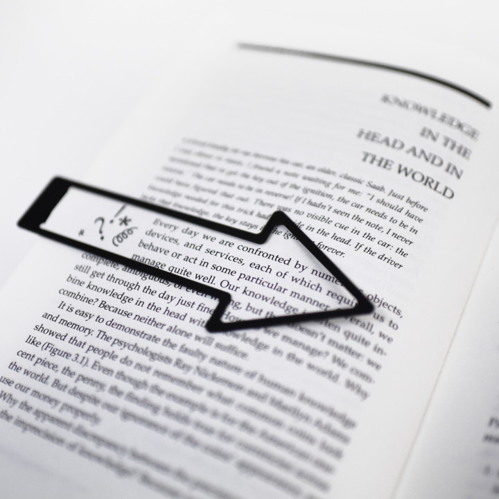 3D Printable BookMark by Stefanos Kantzilaris