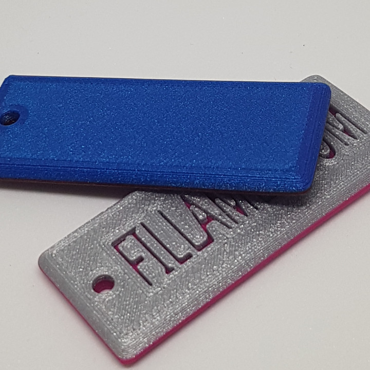 3D Printable Filament Sample Swatch and Filament Sample Swatch Name by ...