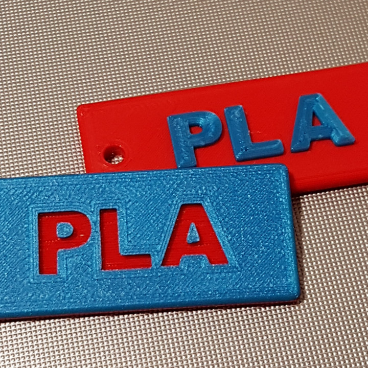 3D Printable Filament Sample Swatch and Filament Sample Swatch Name by ...