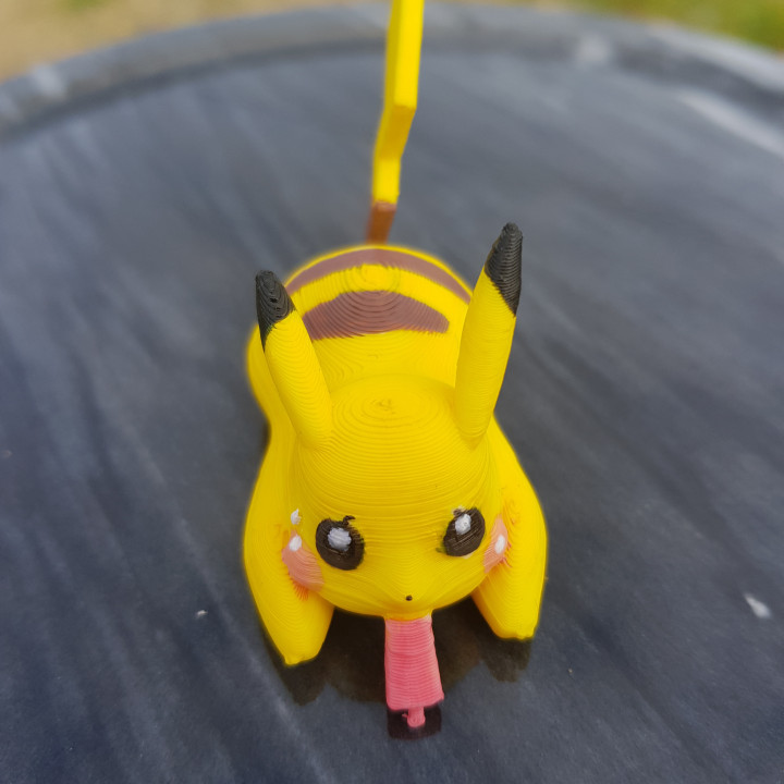 3D Printable Pokémon hot Pikachu eating iceblock by Air New