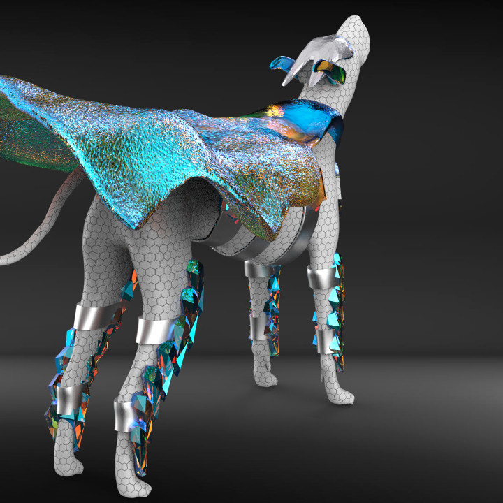 3D Printable Super hero dog by Enrico Sartori