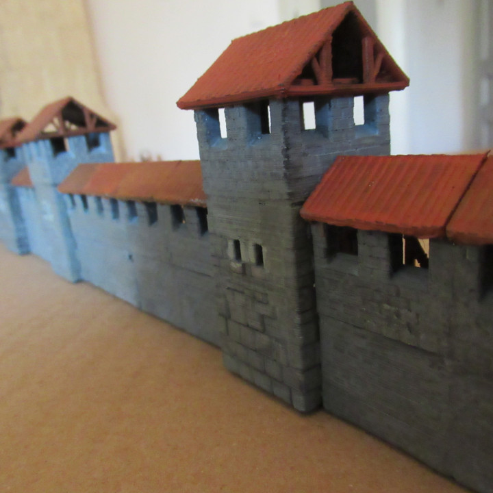 3D Printable Roman-Style Wall and Gate by Alf Scherer