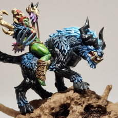 3D Printable Gorefang the Worg & Mounted Heroes by Artisan Guild