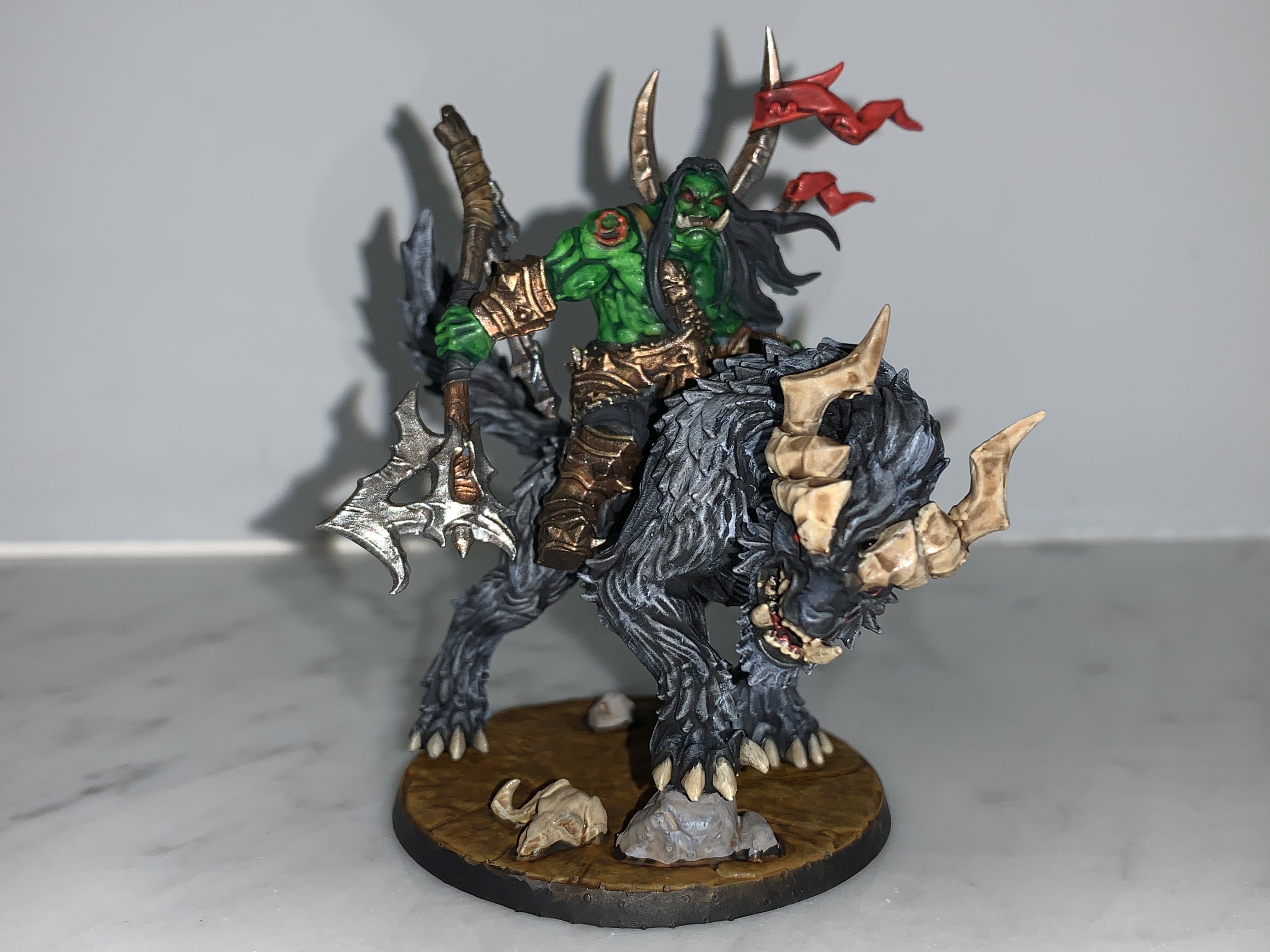 3D Printable Gorefang the Worg & Mounted Heroes by Artisan Guild