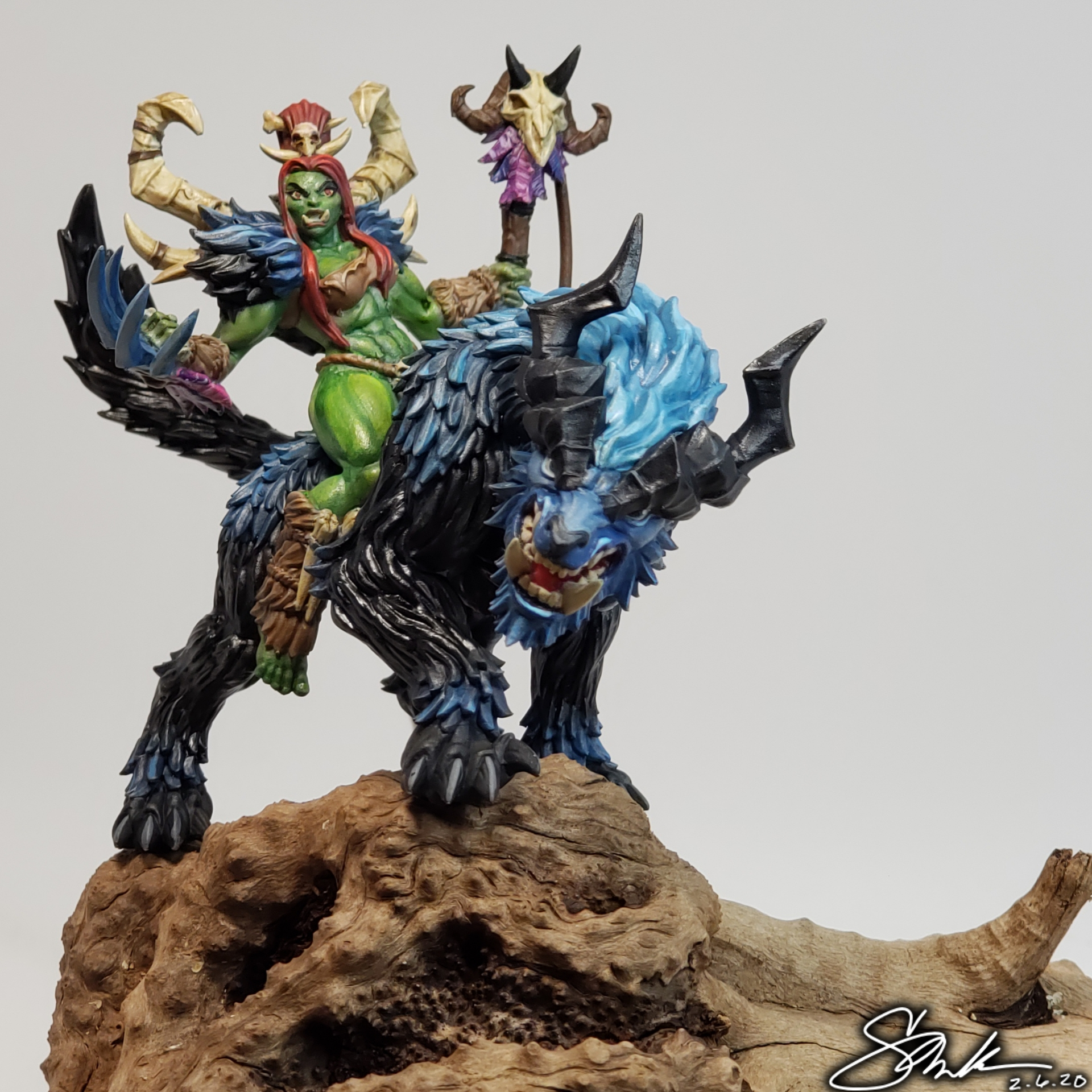 3D Printable Gorefang the Worg & Mounted Heroes by Artisan Guild