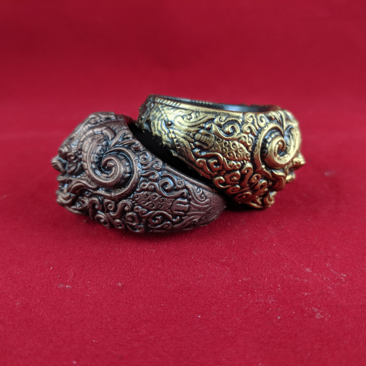 3D Printable Oni Ring by Zane Rogers