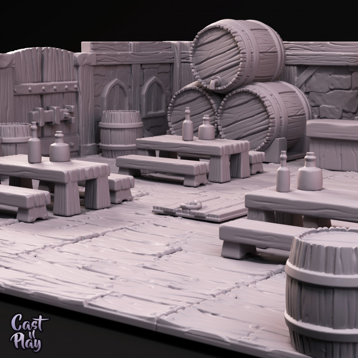3D Printable The Tavern by Cast n Play