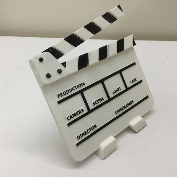 3D Printable Clapper Slate by Ryan Chan