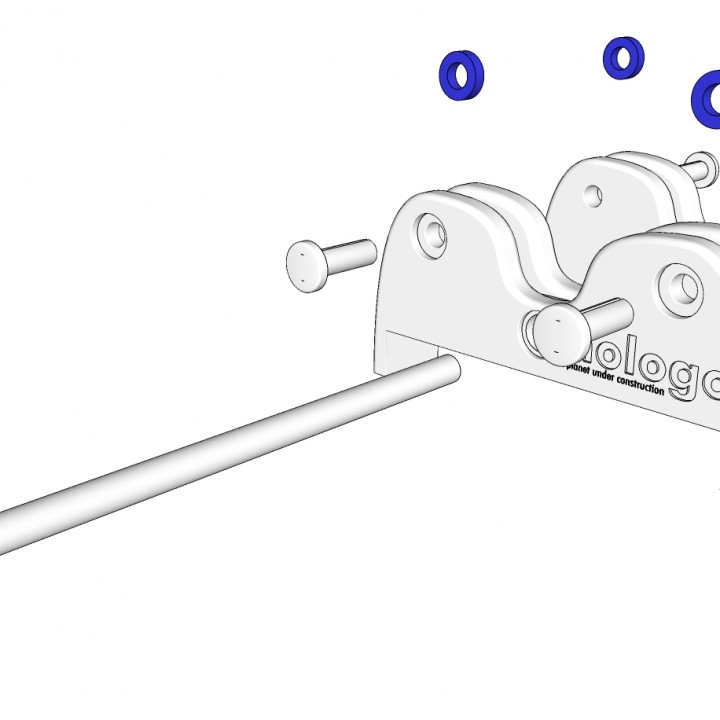 3D Printable Creality CR-10 S5 Filament Spool Holder by Oliver Scheifinger