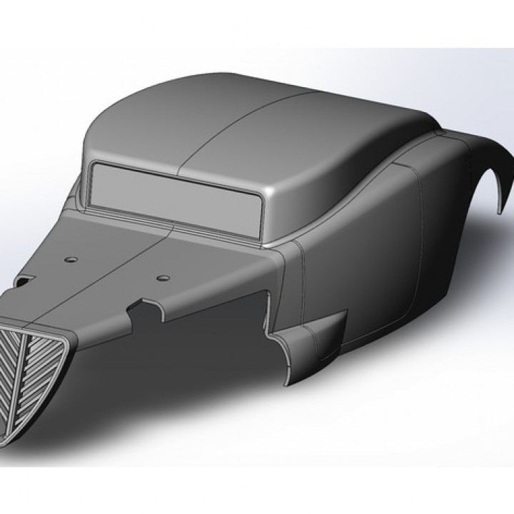 3D Printable Open RC truggy HOT ROD body by Pepa Mochr Vladik