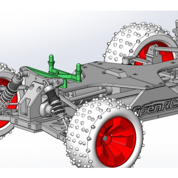 3D Printable Open RC truggy HOT ROD body by Pepa Mochr Vladik
