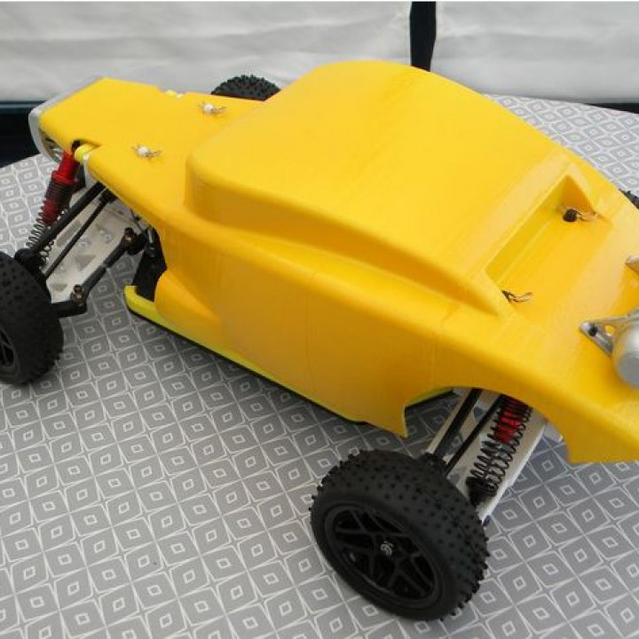 3D Printable Open RC truggy HOT ROD body by Pepa Mochr Vladik