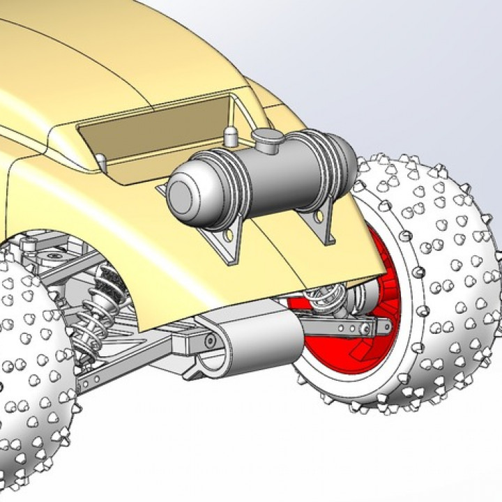 3D Printable Open RC truggy HOT ROD body by Pepa Mochr Vladik