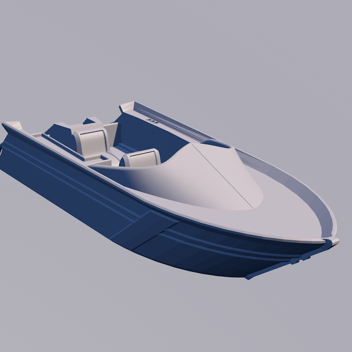 3D Printable Little wonderful boat - Easy Print by LF-Design