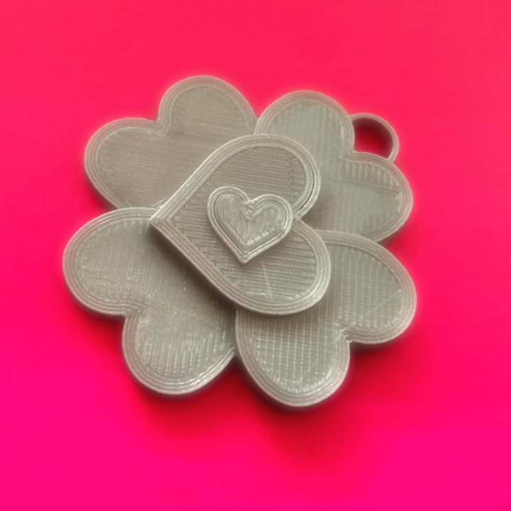 3D Printable Heart Keychain or Pendant by LF-Design