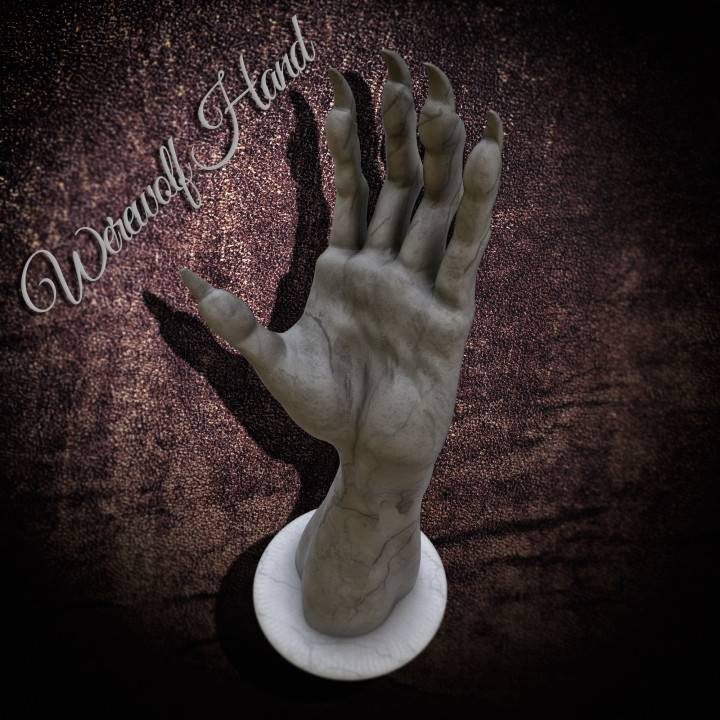 3D Printable Werewolf Hand by LF-Design