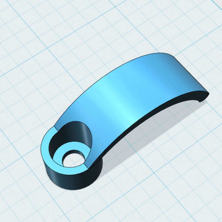 3D Printable Cable Clip by Rick
