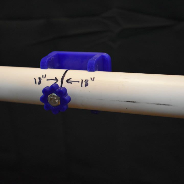 3D Printable Camera Mount Bracket for 1 inch PVC Overhead Camera Frame ...