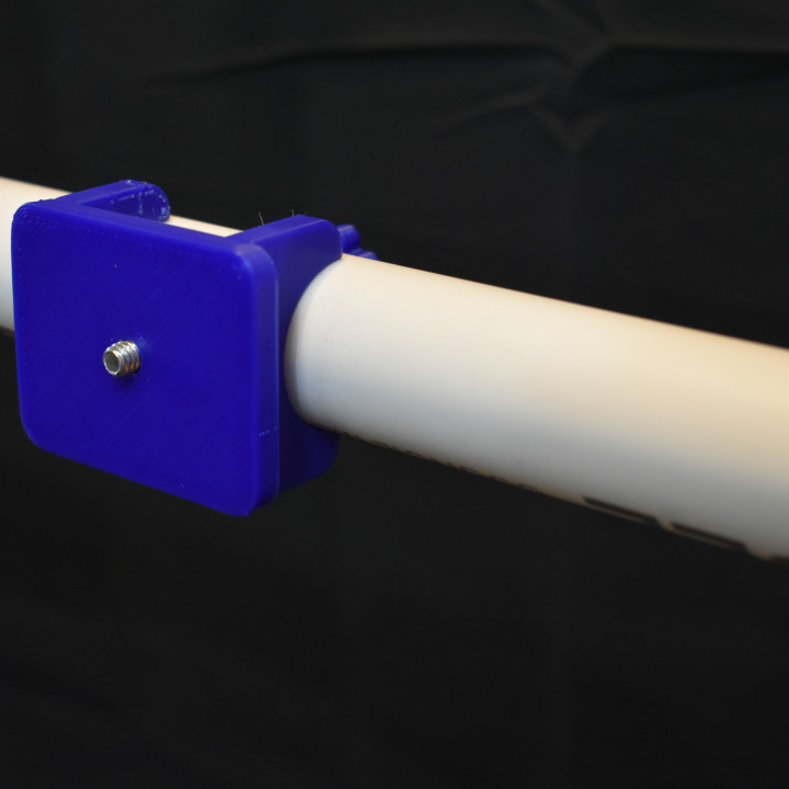 3D Printable Camera Mount Bracket for 1 inch PVC Overhead Camera Frame ...