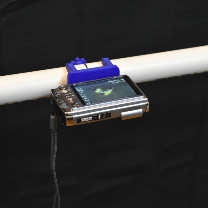 3D Printable Camera Mount Bracket for 1 inch PVC Overhead Camera Frame ...