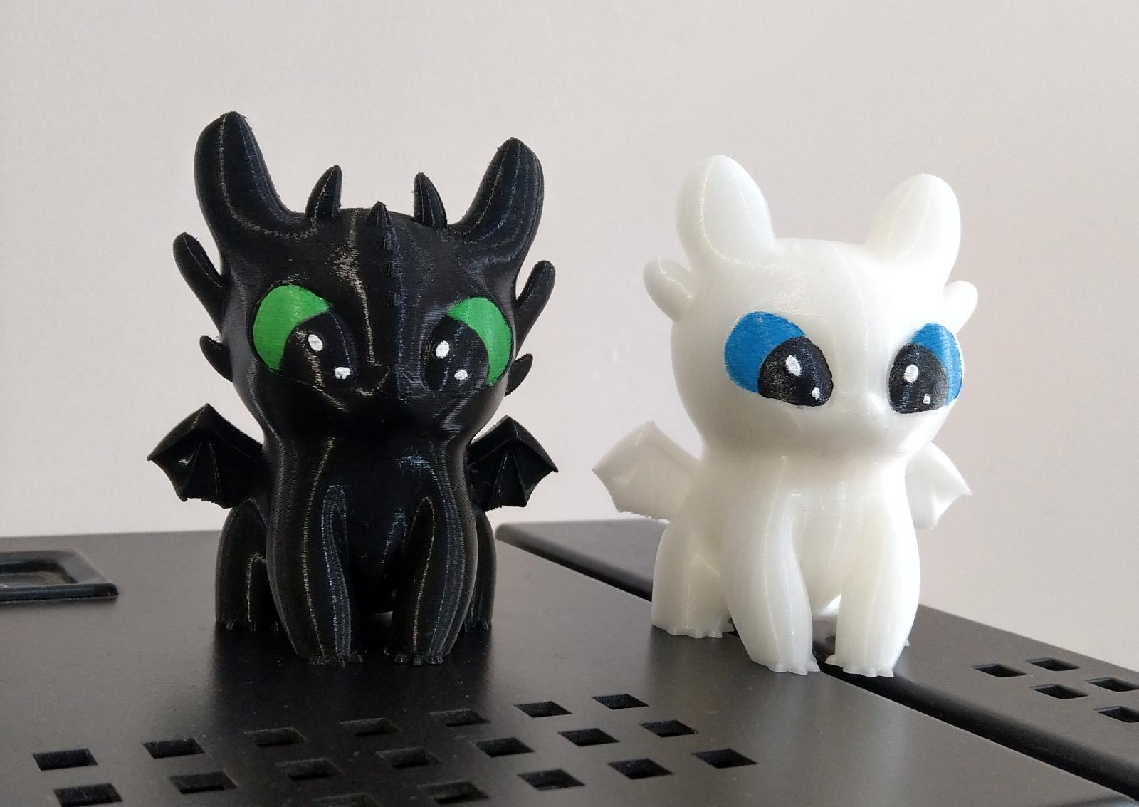 3D Printable The White Dragon_Light Fury by Air New