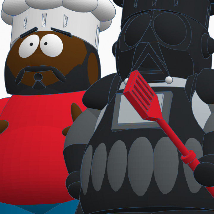 3D Printable Chef/Darth Chef by Cormac Calcaterra